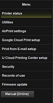 Canon : MAXIFY Manuals : MB2300 series : Checking Printer Information